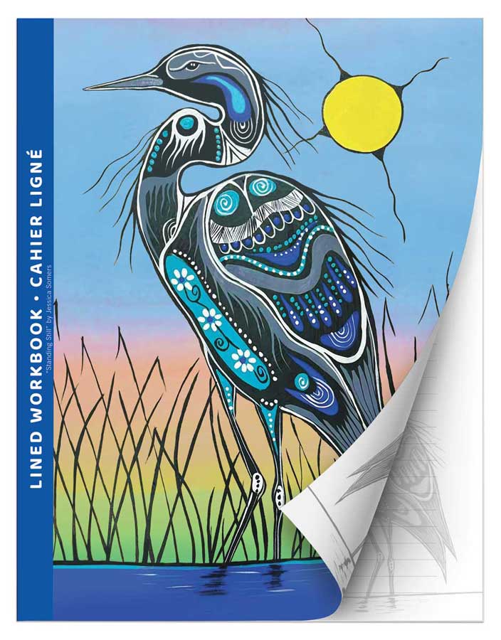 Standing Still : Indigenous Art Lined Workbook (Cahier Ligné) by Odana