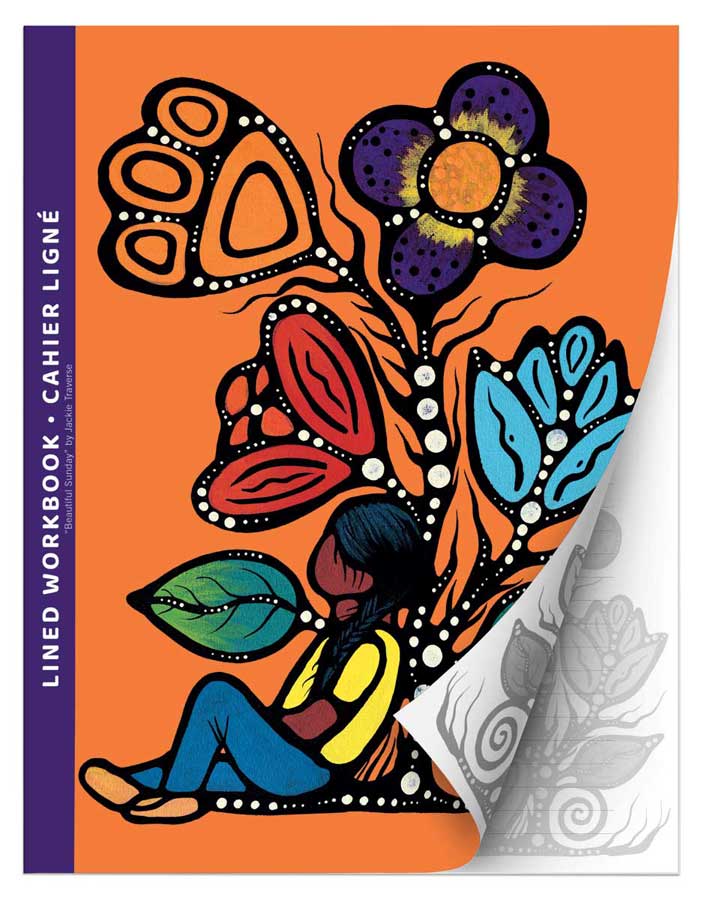 Beautiful Sunday : Indigenous Art Lined Workbook (Cahier Ligné) by Ani