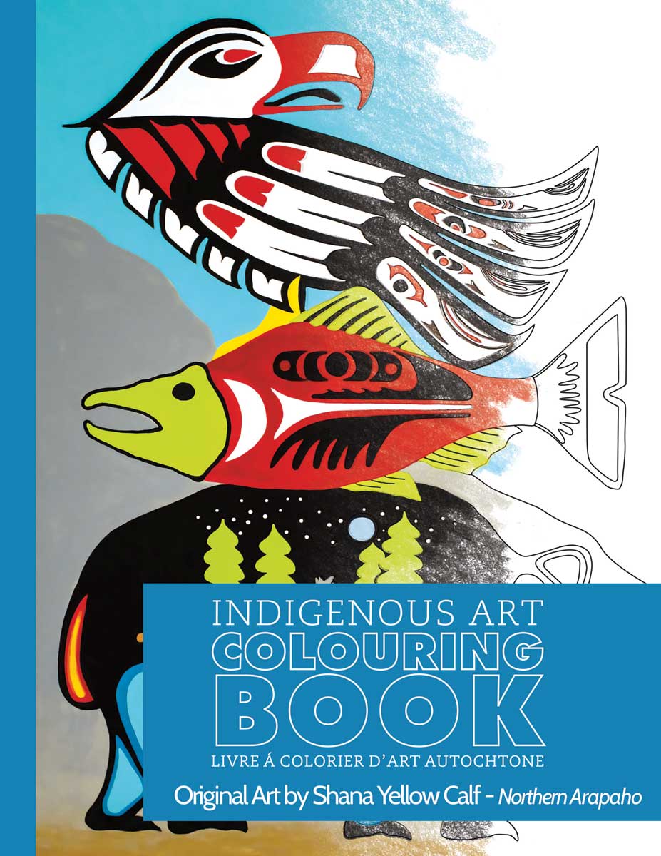 Indigenous Art Colouring Book / Livre à colorier d'art autochtone - Sh