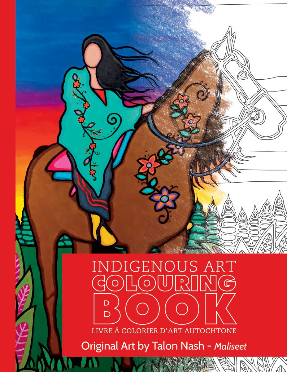 Indigenous Art Colouring Book / Livre à colorier d'art autochtone - Ta